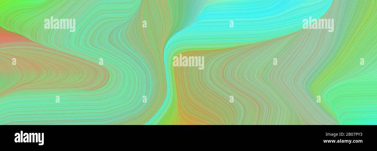 flowing designed horizontal header with dark sea green, aqua marine and ...