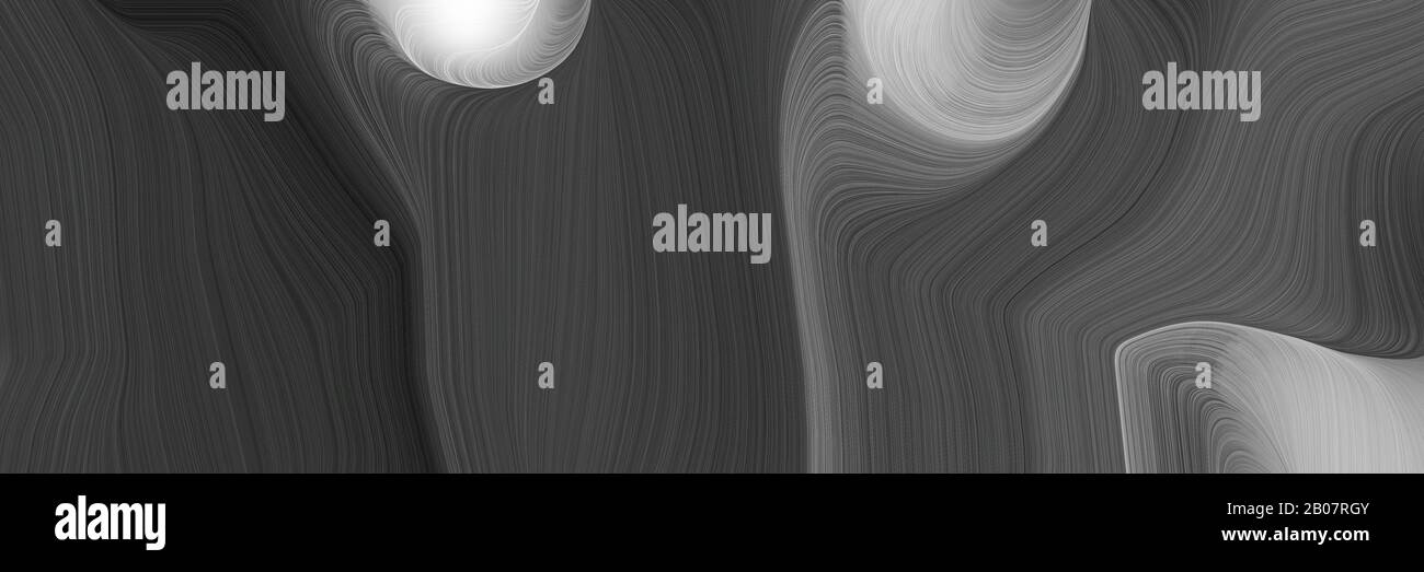 modern designed horizontal header with dark slate gray, silver and gray ...