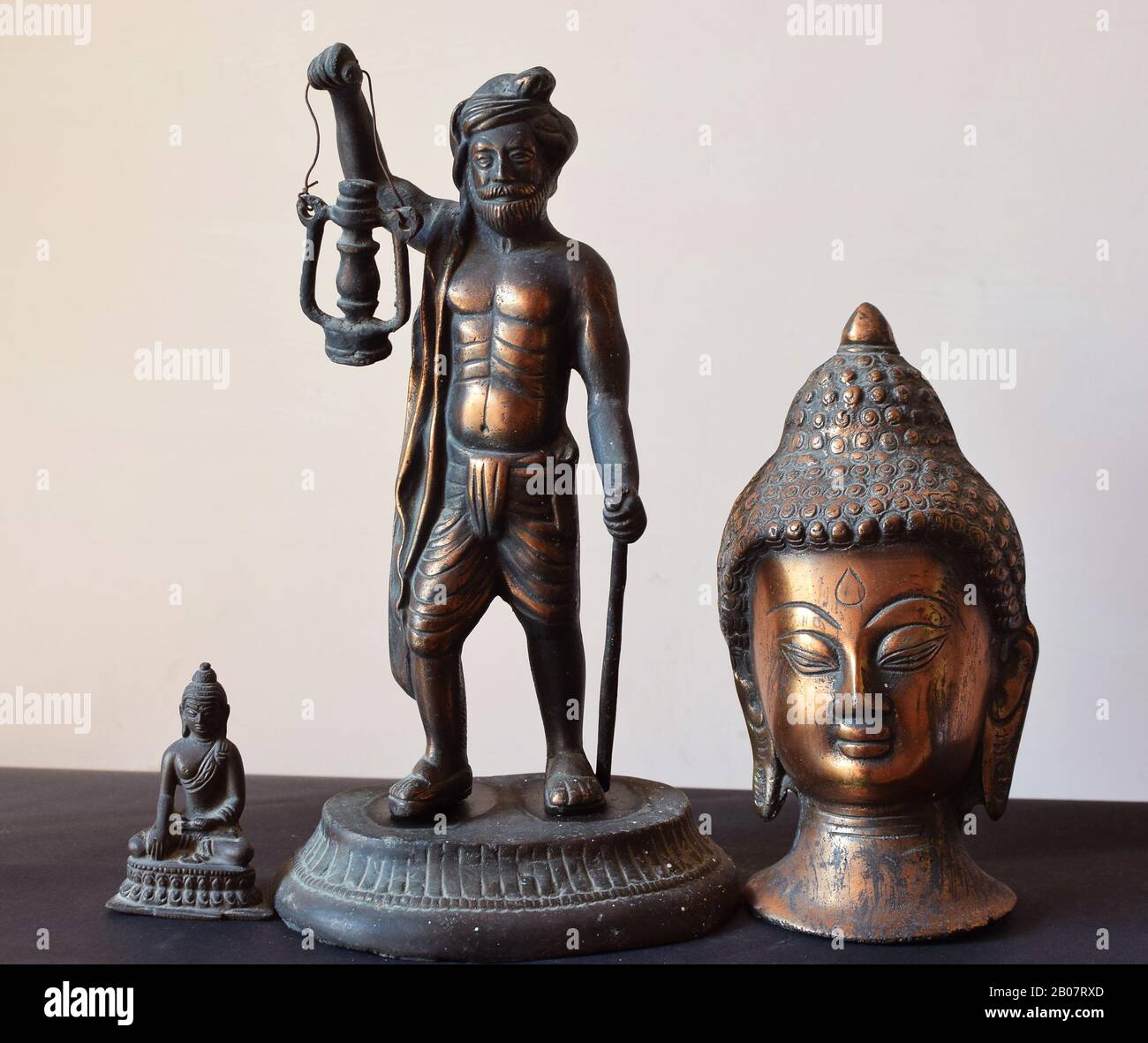 Various types of Brass Sculpture or idols on display Stock Photo - Alamy