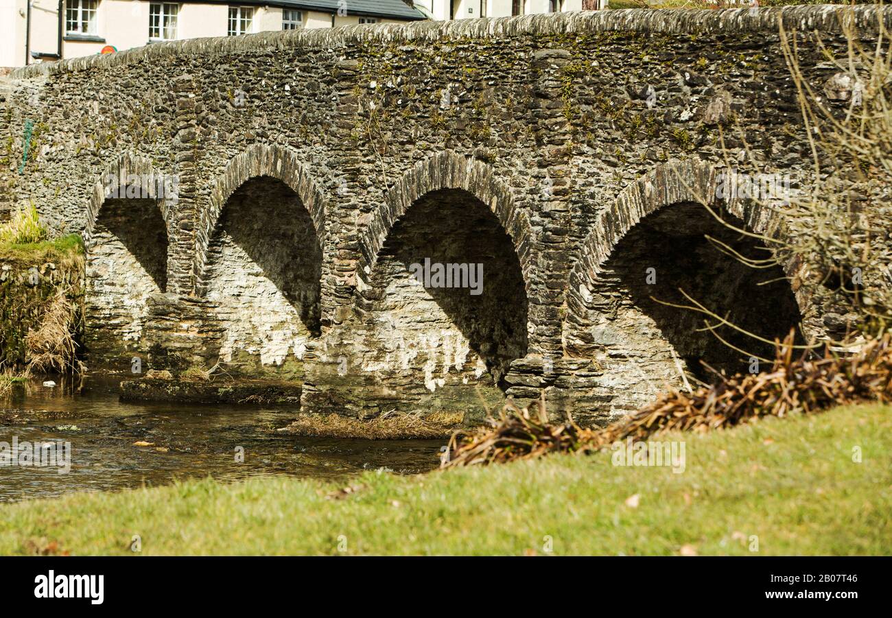 Withypool Bridge over the River Barle at Withypool, Exmoor National ...