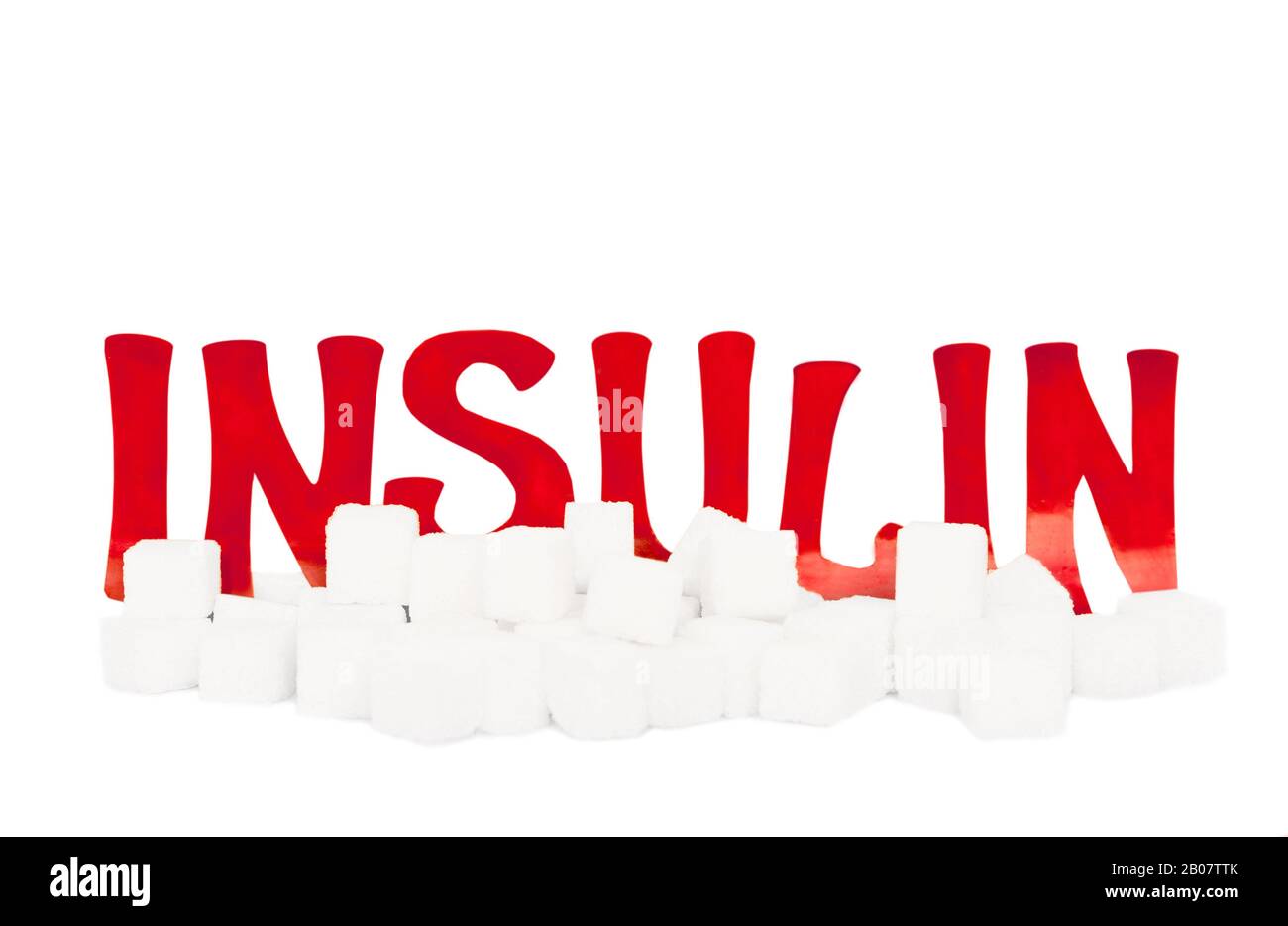 Sugar addiction, insulin resistance, unhealthy diet , red cardboard ...