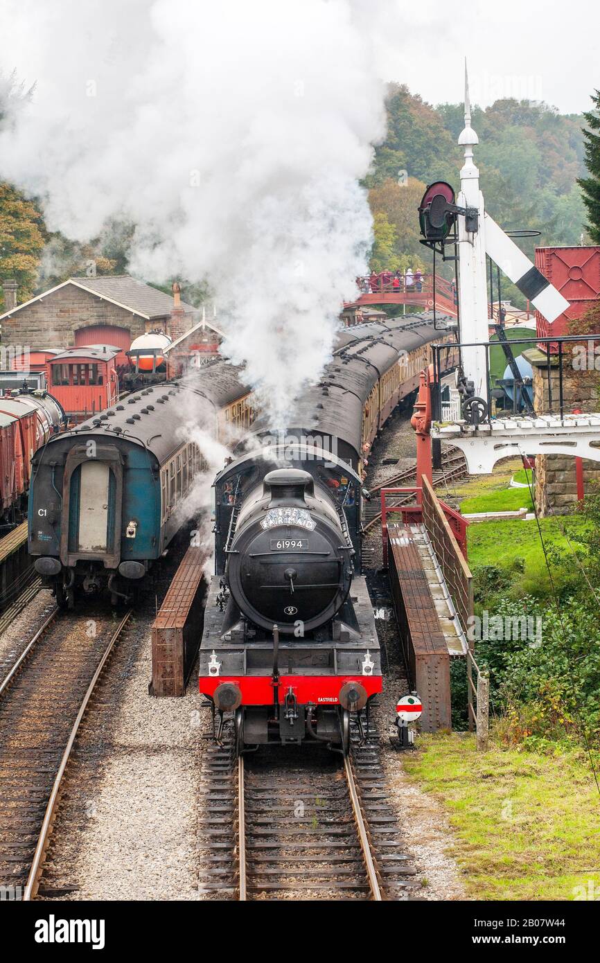 Great Marquess LNER Gresley K4 61994 steam train at Pickering Living ...