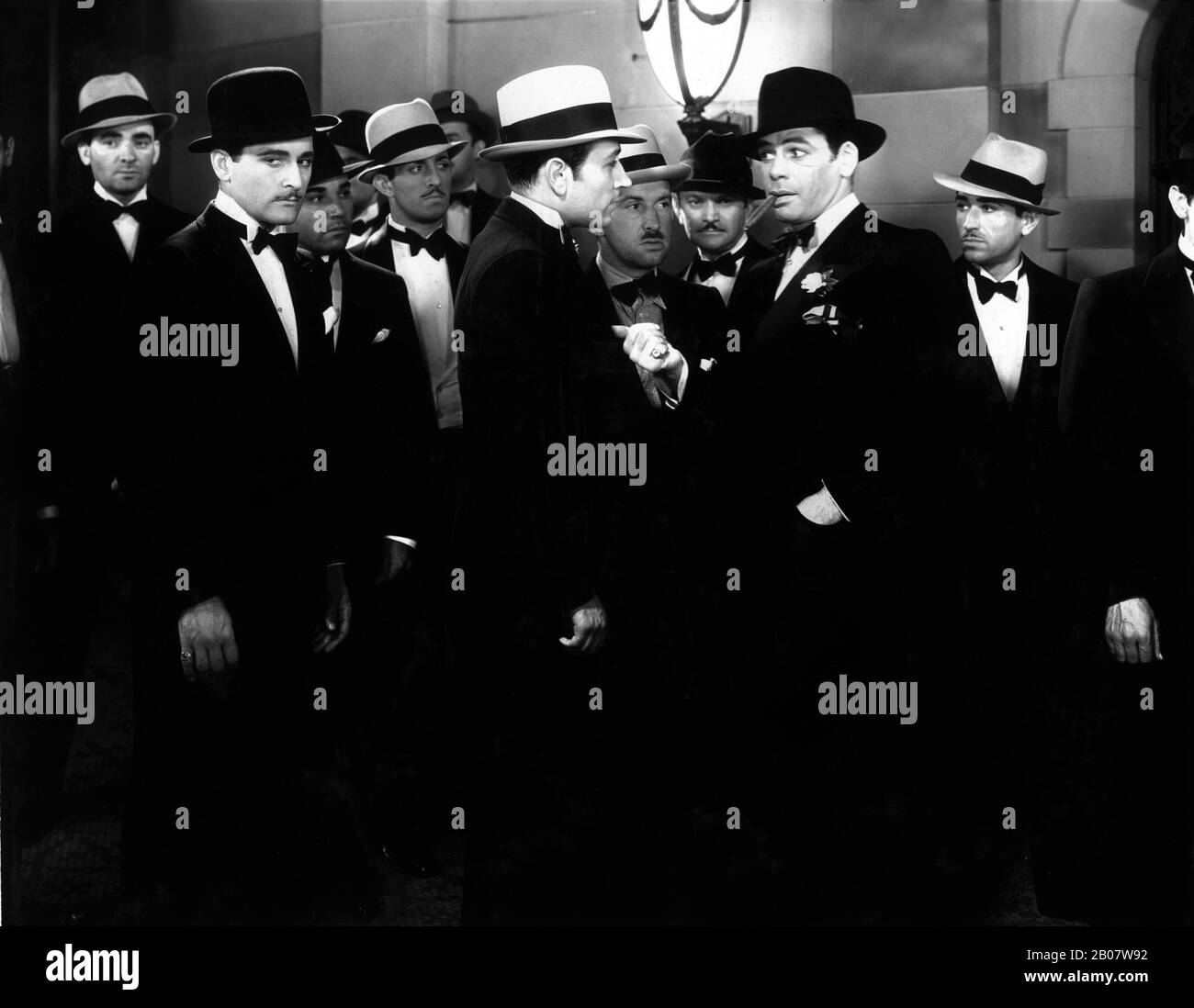 GEORGE RAFT VINCE BARNETT and PAUL MUNI as Tony Camonte in SCARFACE ...