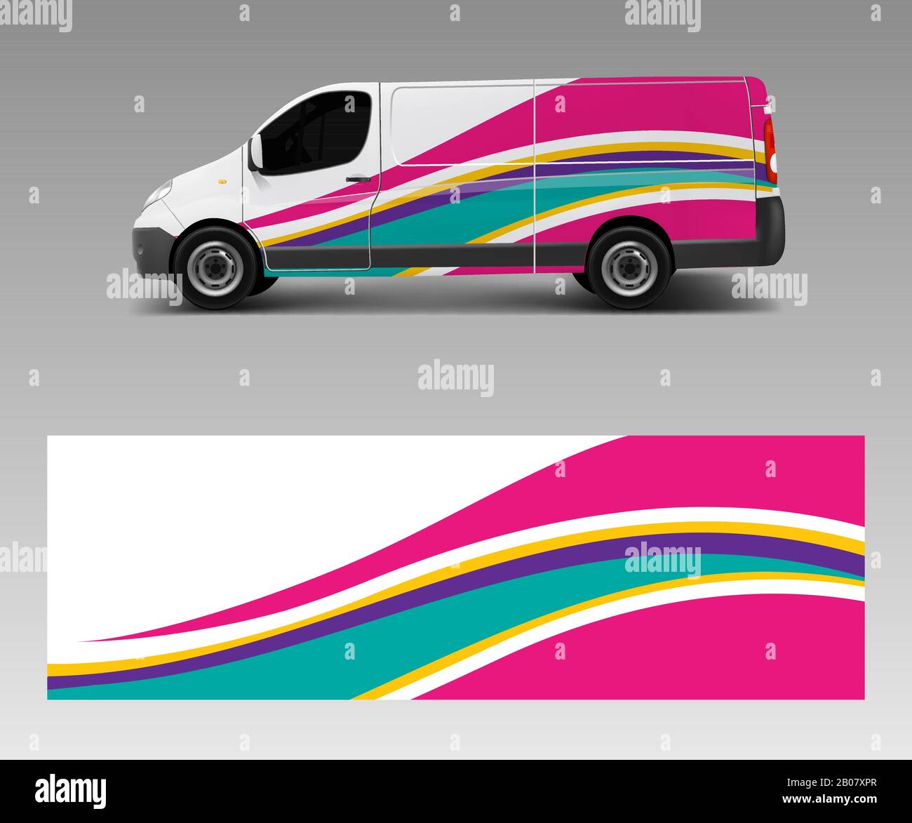 Graphic abstract wave designs for wrap vehicle, race car, branding car ...