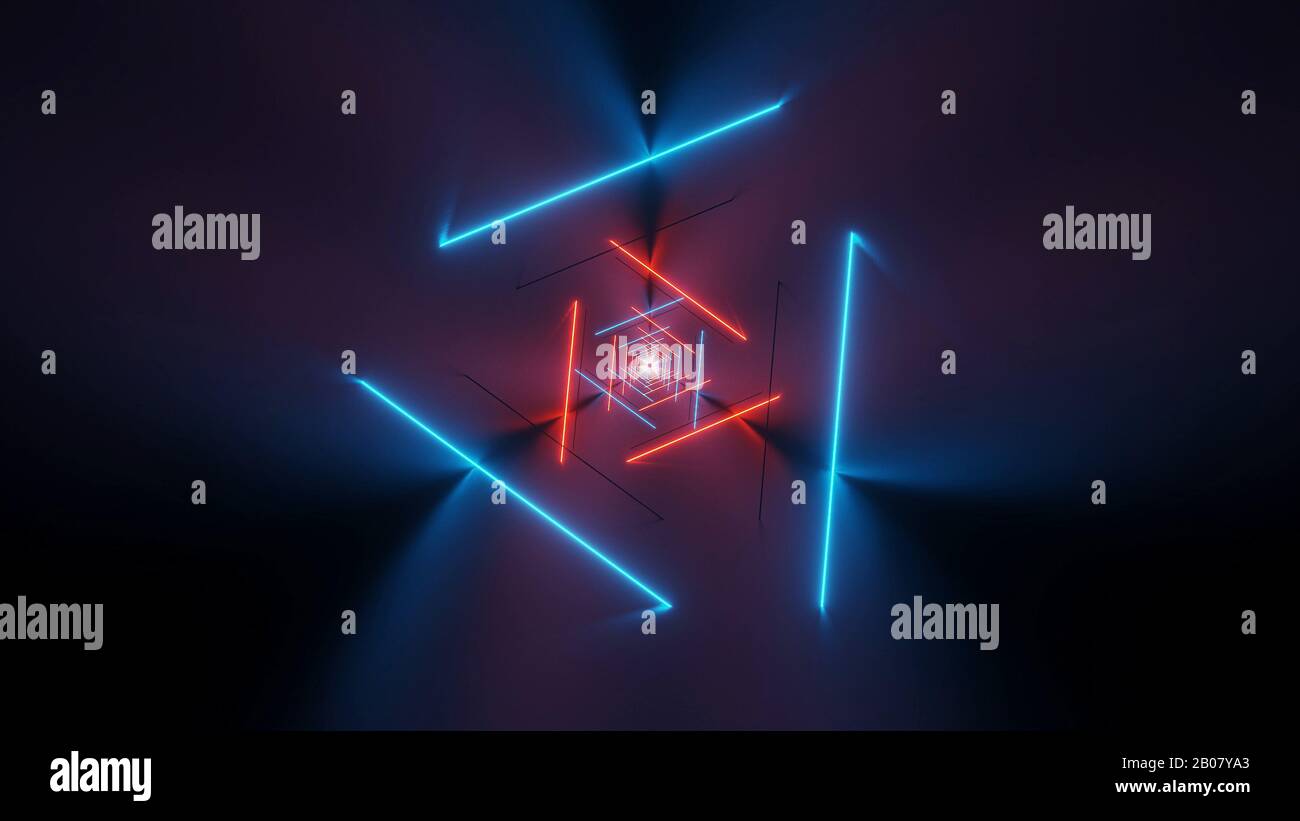 3d illustration background wallpaper artwork of glowing colorful neon ...