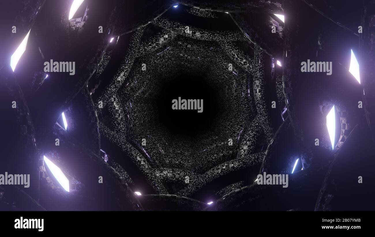 abstract endless torus tunnel 3d rendering illustration Stock Photo - Alamy