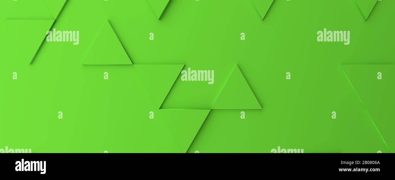 Abstract modern green triangle background, 3d rendering Stock Photo - Alamy