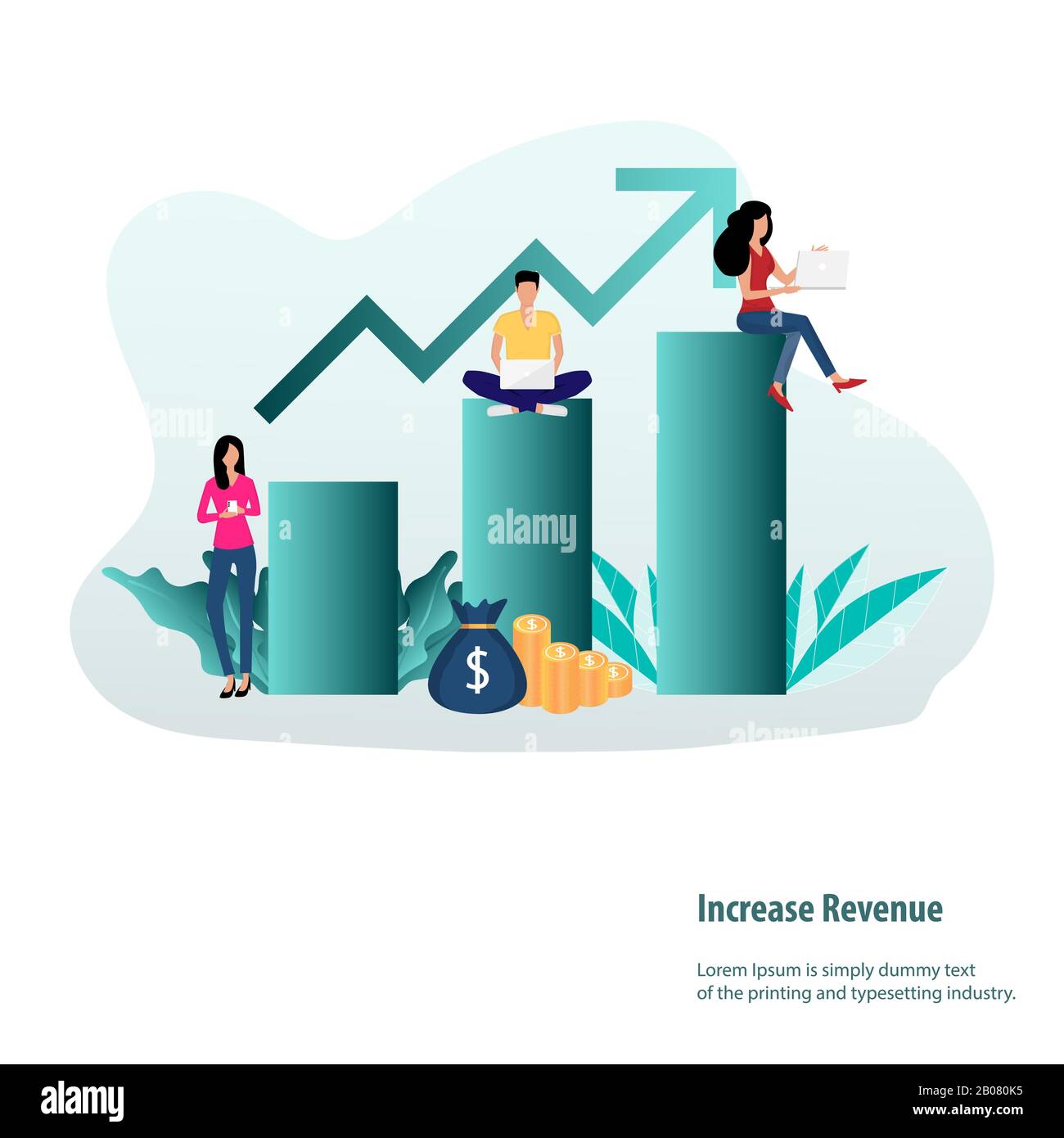 Revenue increase chart Stock Vector Images - Alamy