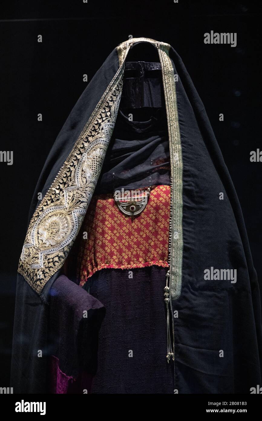 Burqa, National Museum of Qatar, Doha, Qatar on October 14, 2019 Stock ...