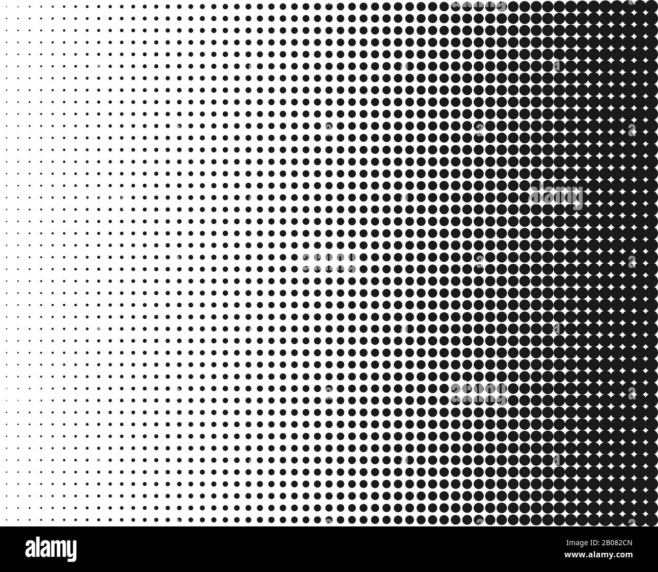 Halftone, transition, monochrome, dotted pattern. Vector illustration Stock Vector Image & Art ...
