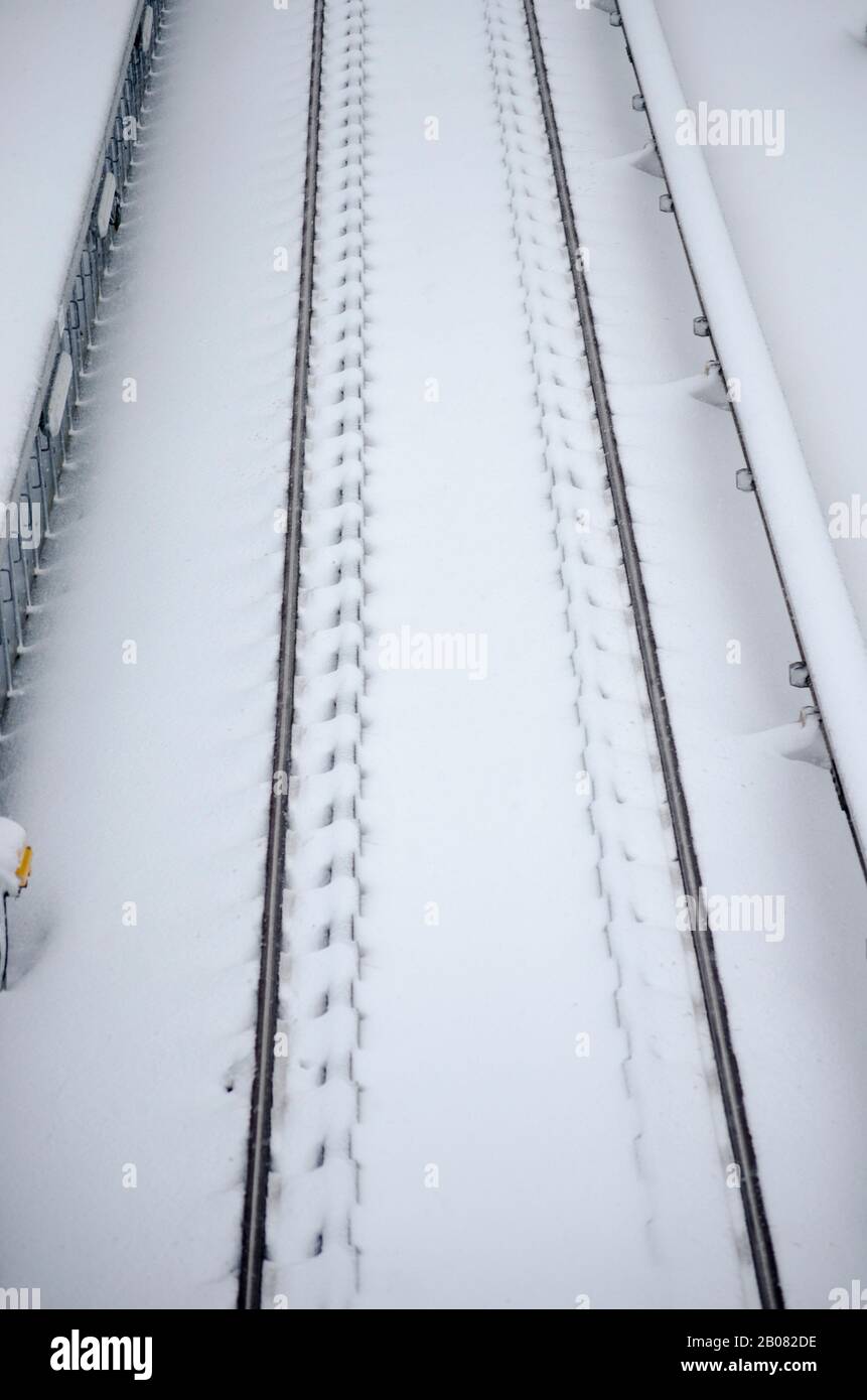 Snowy Subway in Istanbul Stock Photo - Alamy