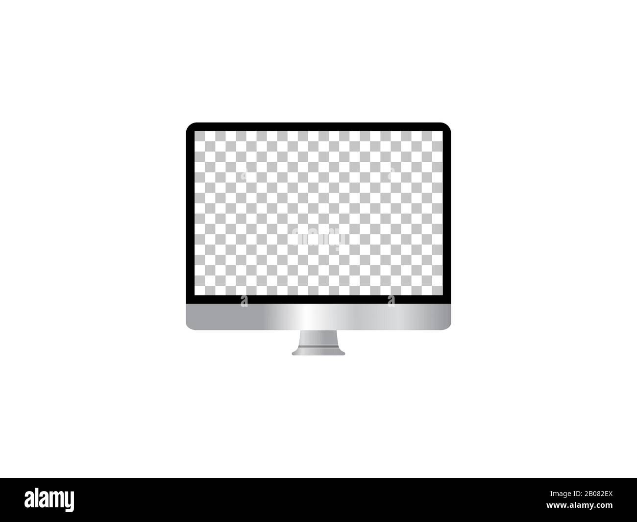 Blank computer monitor screen Stock Vector Images - Alamy