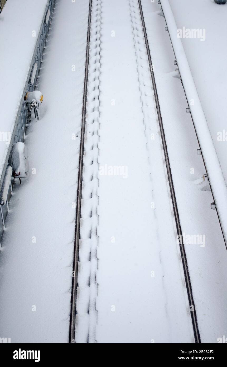 Snowy Subway in Istanbul Stock Photo - Alamy