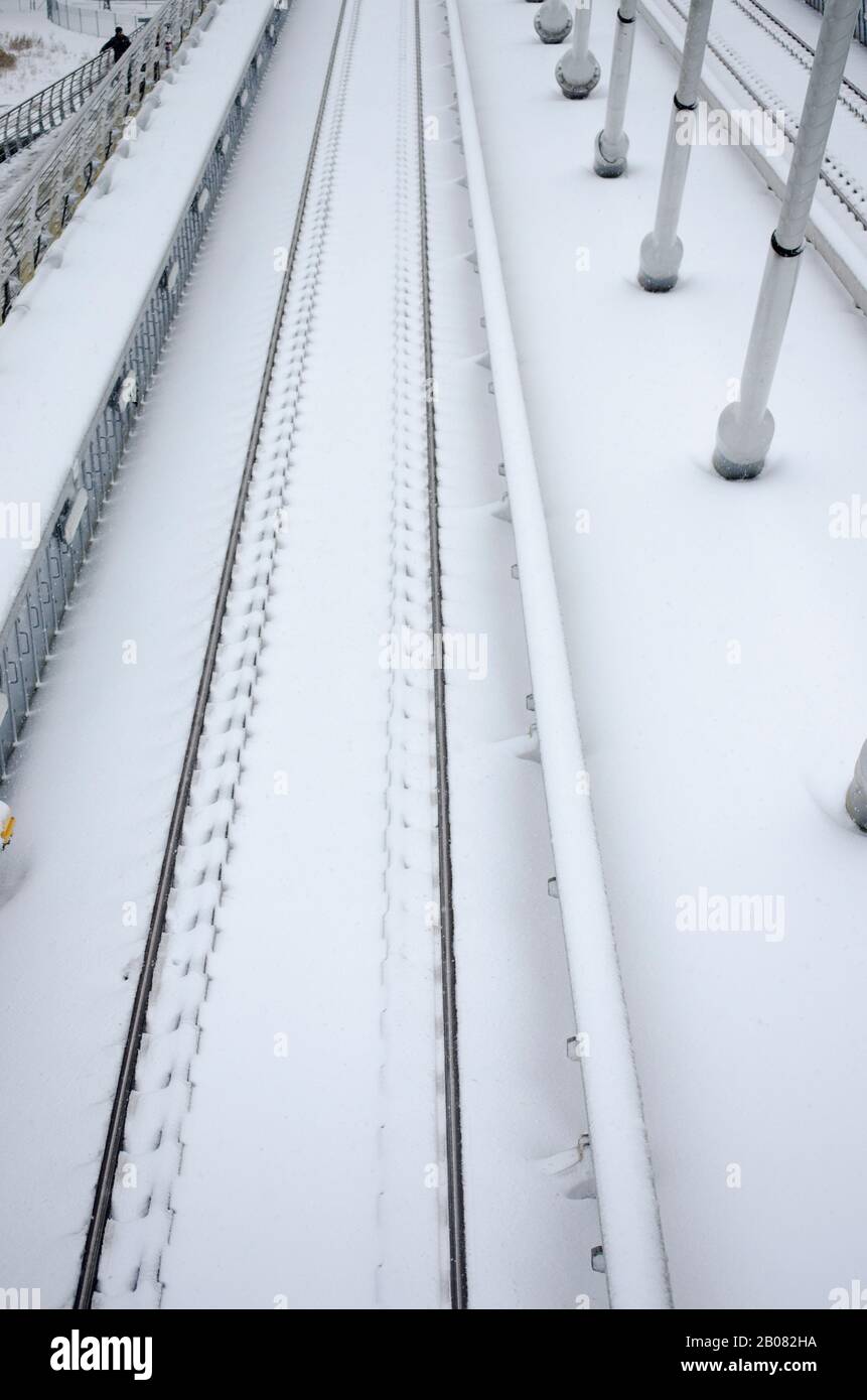 Snowy Subway in Istanbul Stock Photo - Alamy