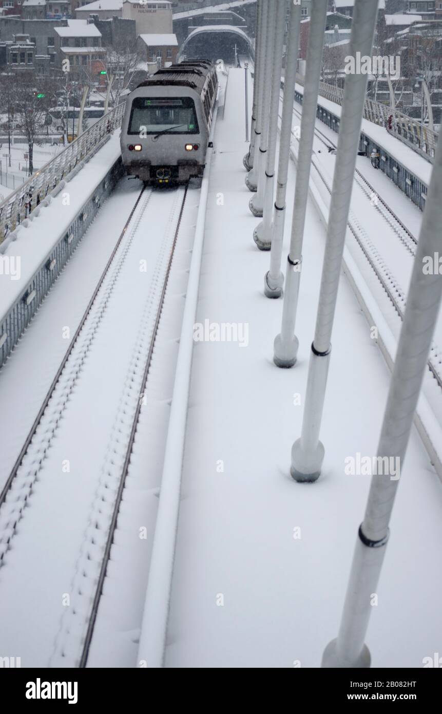 Snowy Subway in Istanbul Stock Photo - Alamy