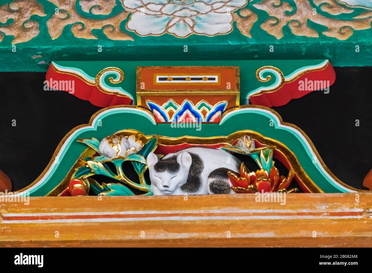 Japan, Honshu, Tochigi Prefecture, Nikko, Toshogu Shrine, Carved ...