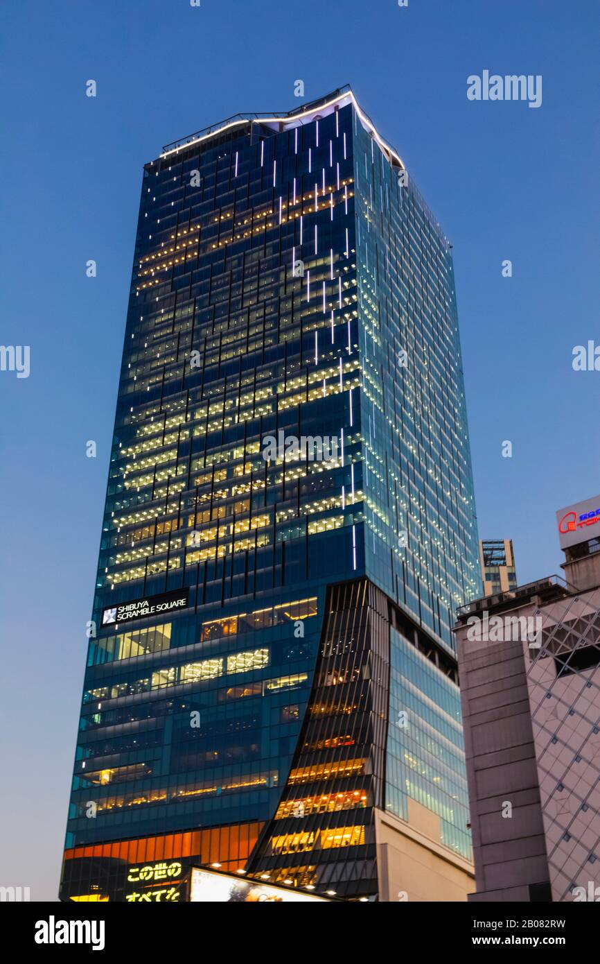 Japan, Honshu, Tokyo, Shibuya, Shibuya Scramble Square Building and ...