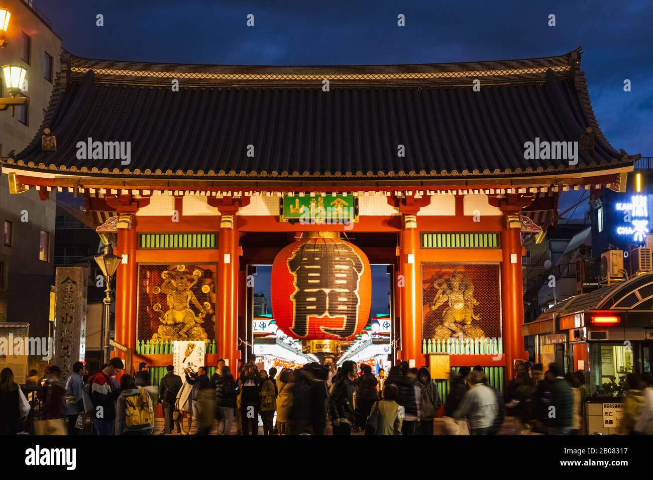 Illuminated gates to temple hi-res stock photography and images - Alamy