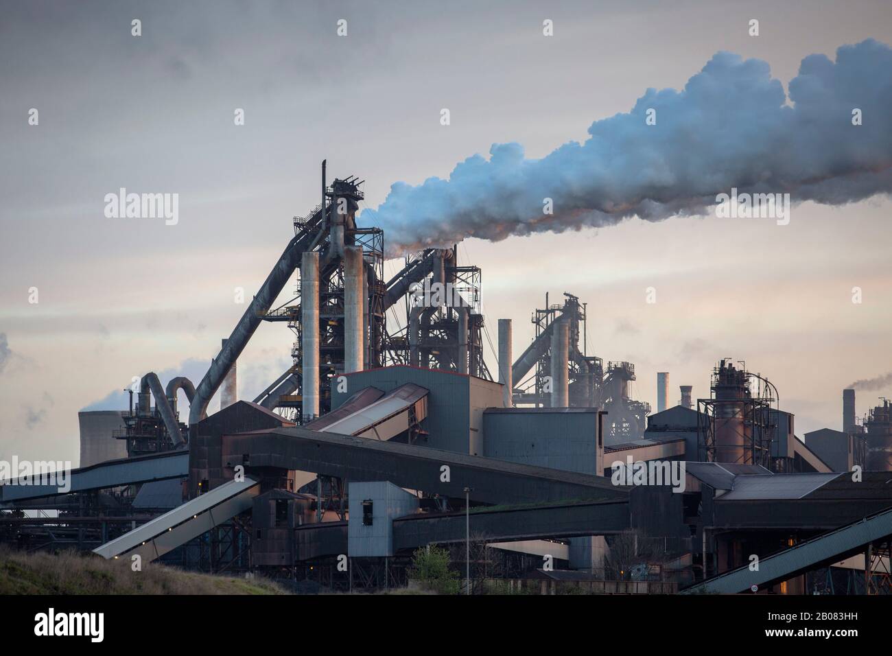 British Steel plant and works in Scunthorpe UK Stock Photo - Alamy