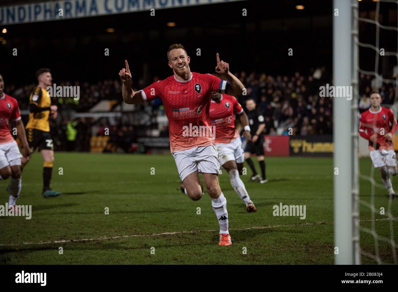 Adam Rooney celebrates scoring for Salford City in their 4-0 win ...