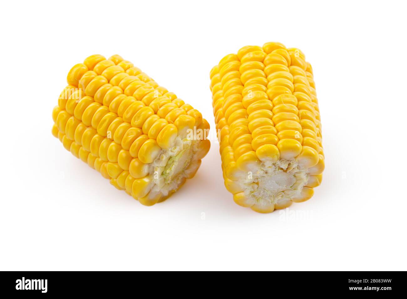 Corn on a white background. creative photo Stock Photo - Alamy
