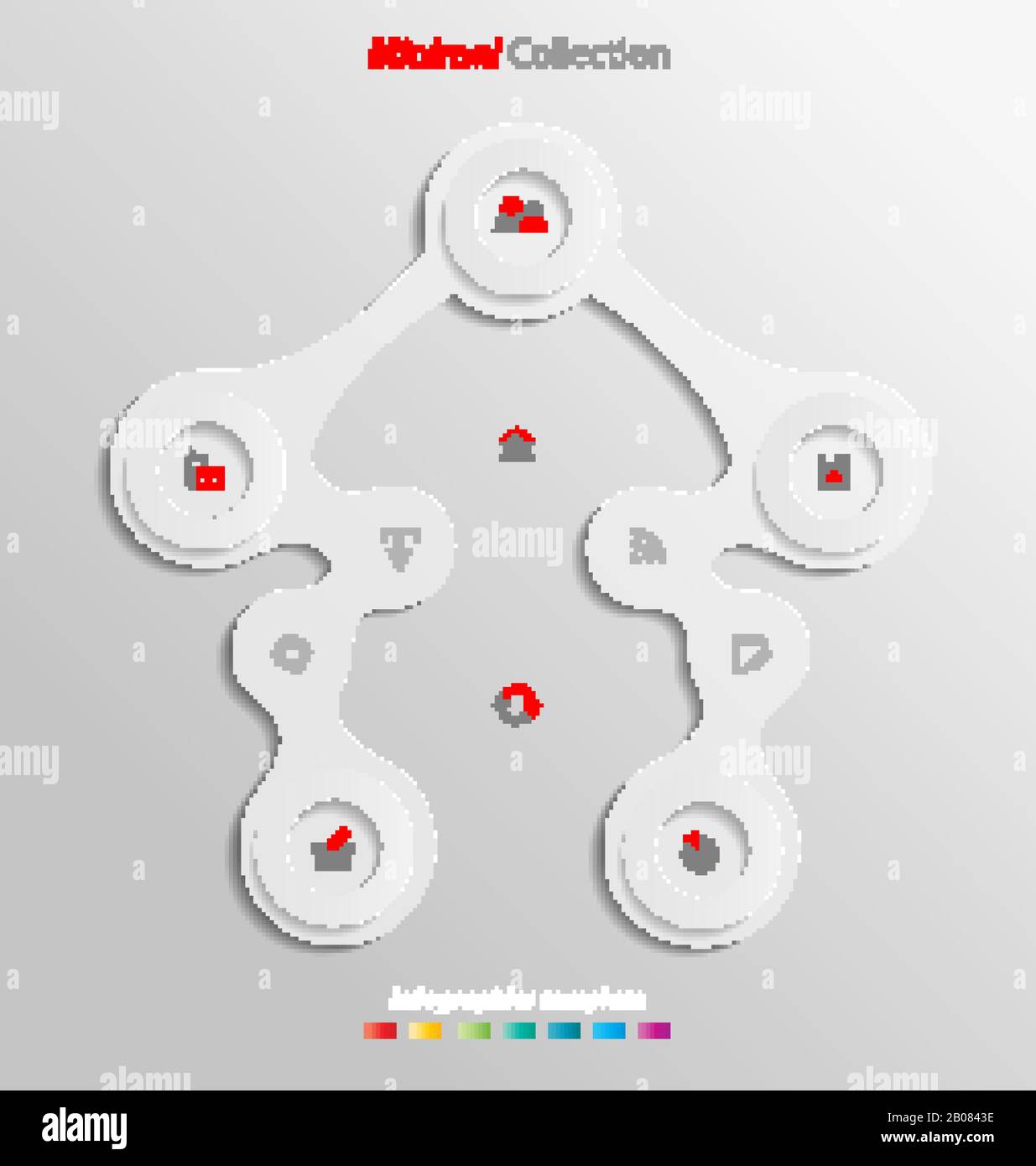 Minimal infographics template easily to be customized for interactive ...