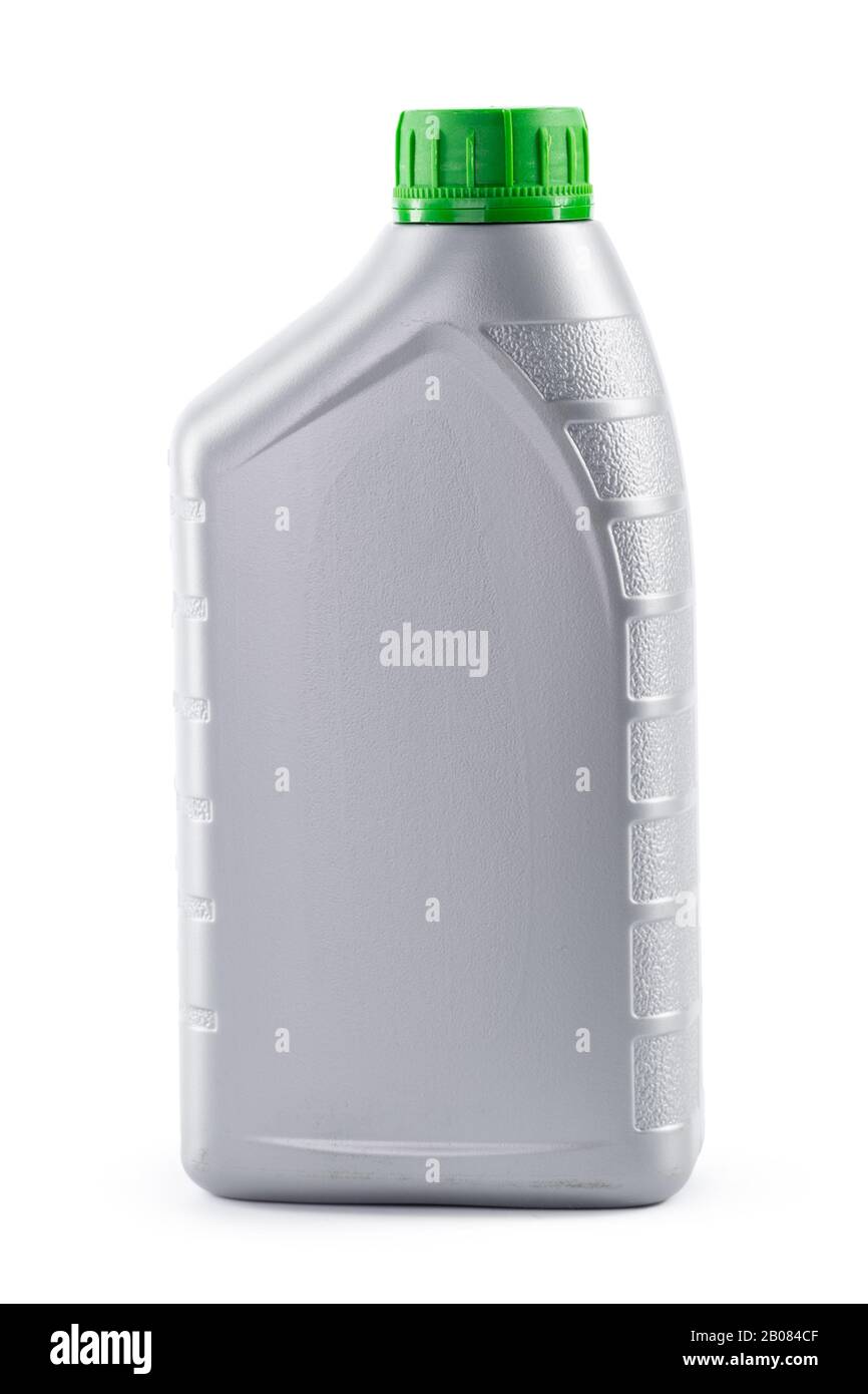 Canister with machine oil isolated on white Stock Photo - Alamy