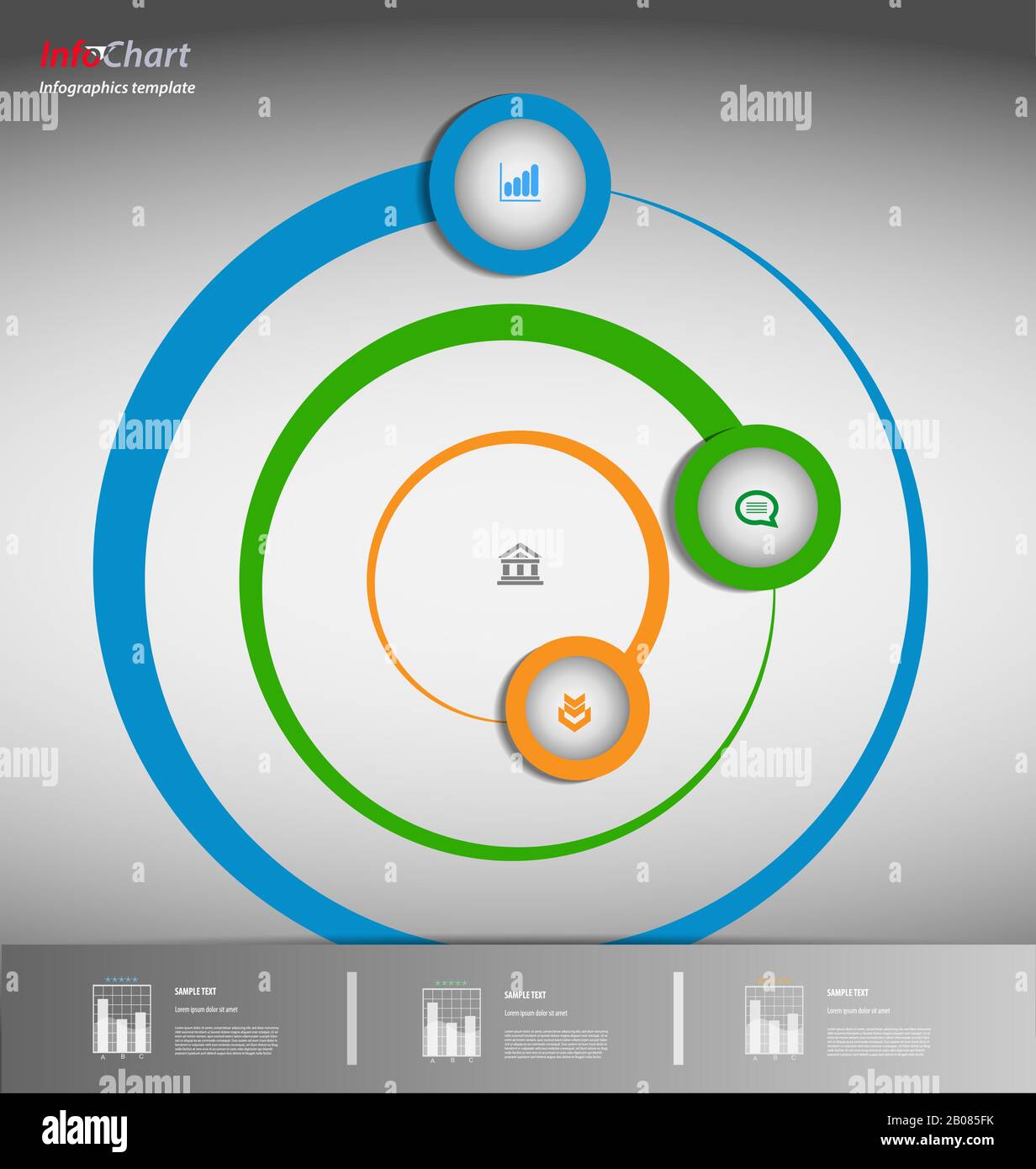 Stylized presentation,option infographics template for interactive data ...