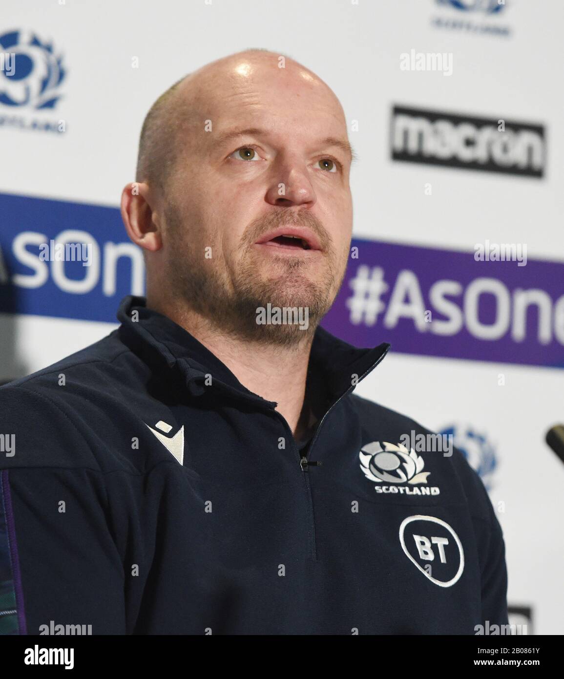 Bt murrayfield stadium edinburgh scotland uk scotland head coach hi-res ...