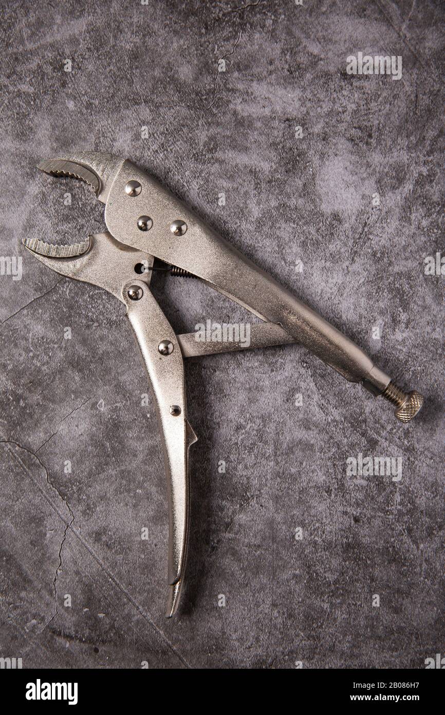Hand work tools or construction tools top view 141 Stock Photo - Alamy