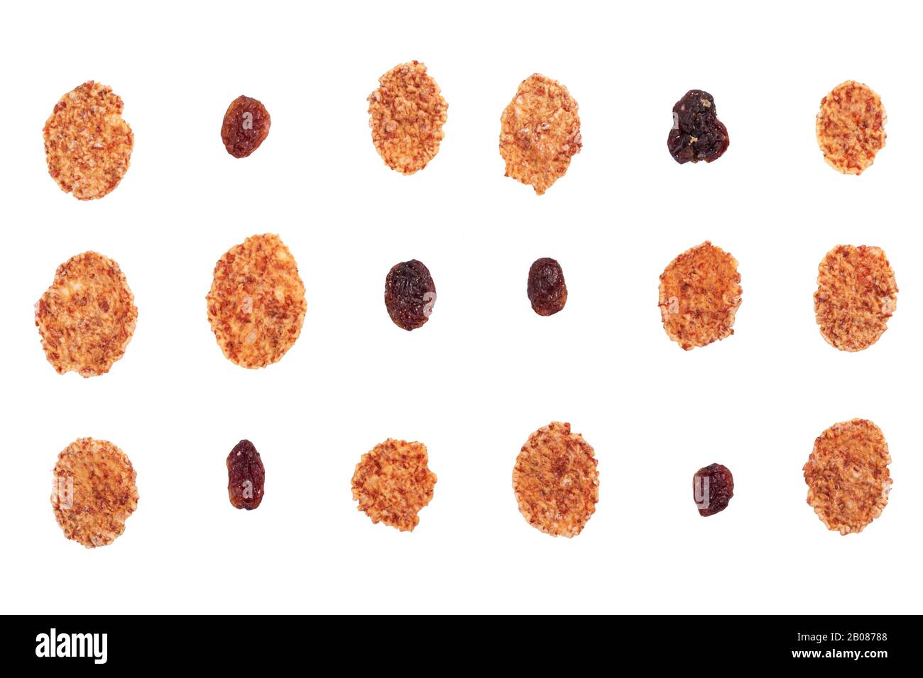 Corn flakes assortment isolated on white background Stock Photo - Alamy