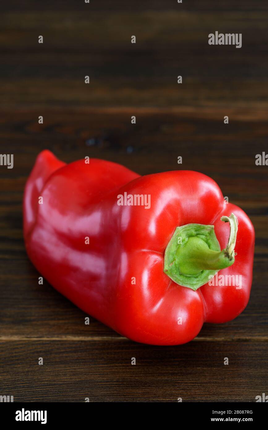 Organically grown ugly red pepper from local farmers market. High ...