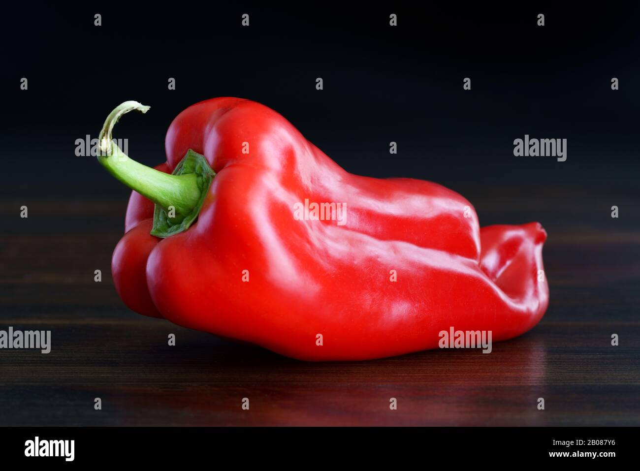 Organically grown ugly red pepper from local farmers market. High ...