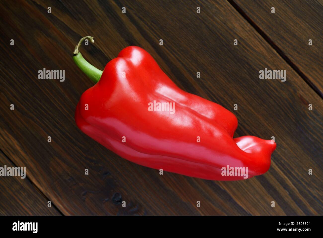Organically grown ugly red pepper from local farmers market. High ...