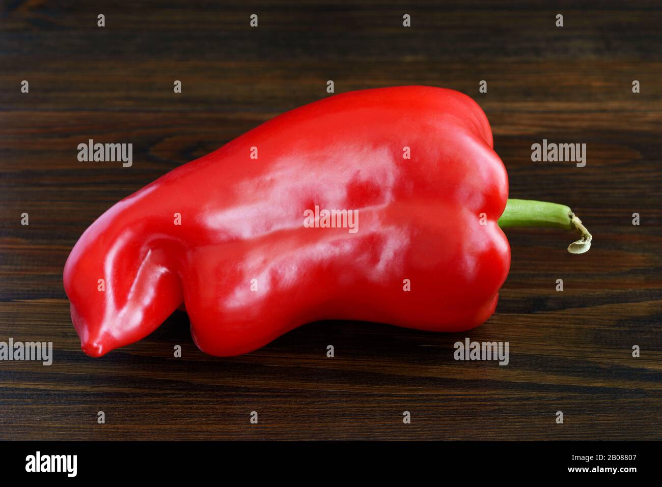 Organically grown ugly red pepper from local farmers market. High ...