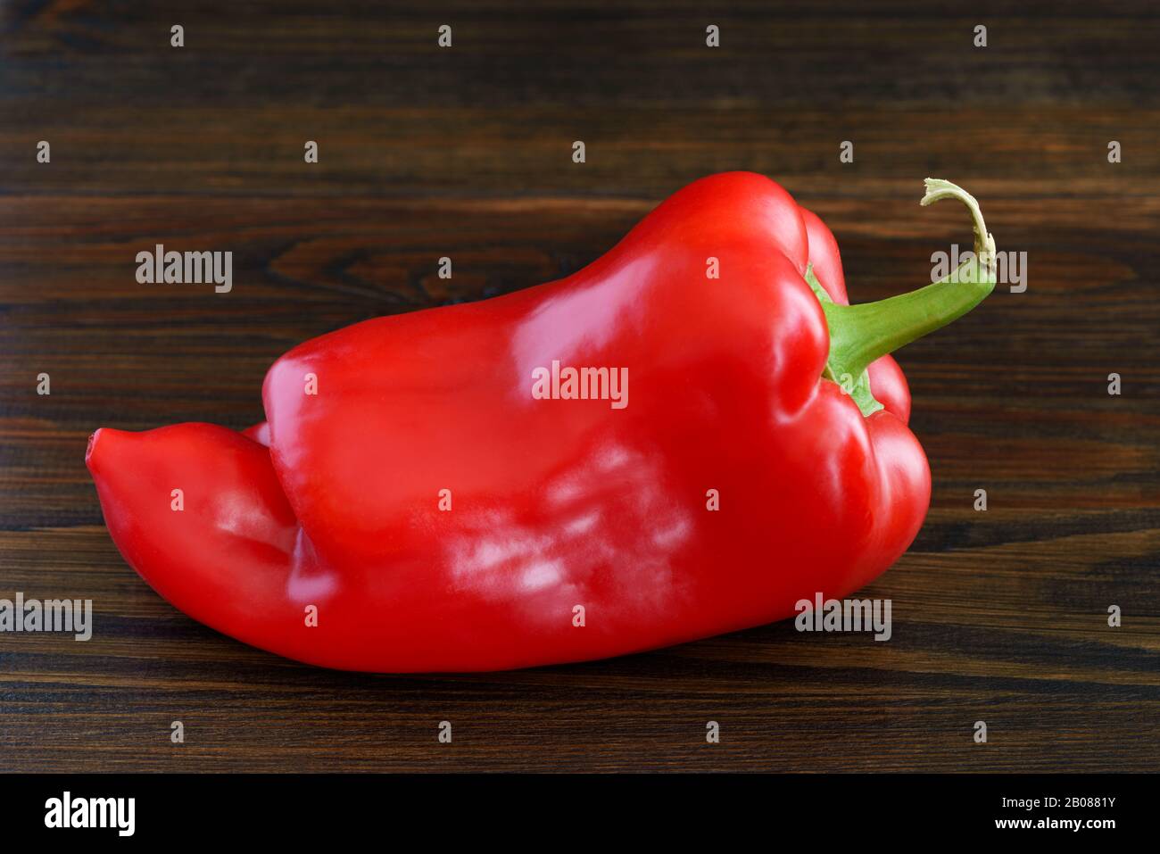 Organically grown ugly red pepper from local farmers market. High ...