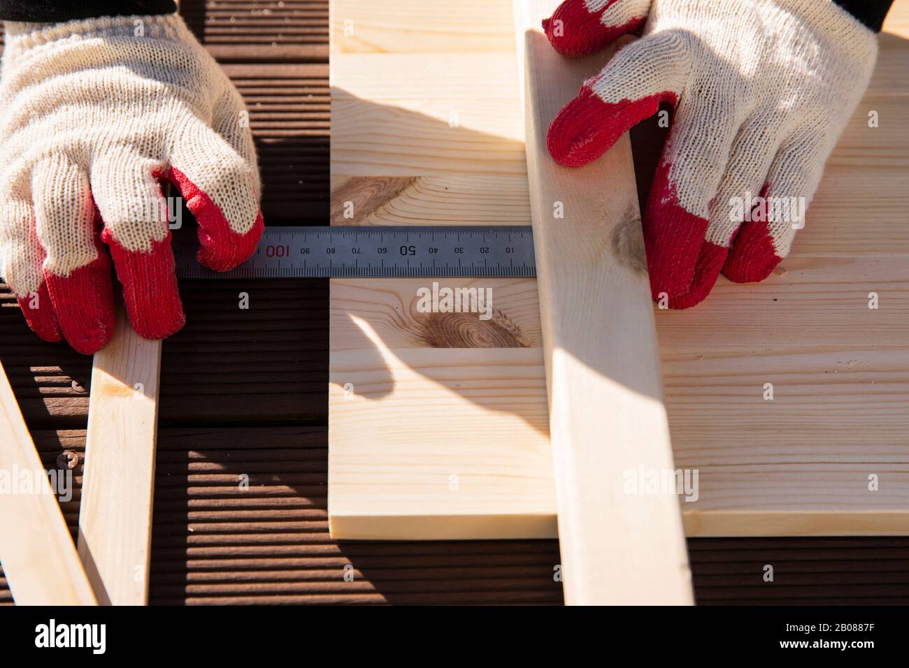 Hand work tools or construction tools top view 060 Stock Photo - Alamy