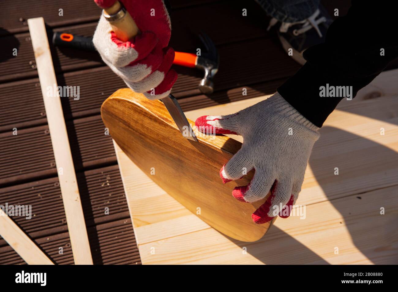 Hand work tools or construction tools top view 063 Stock Photo - Alamy