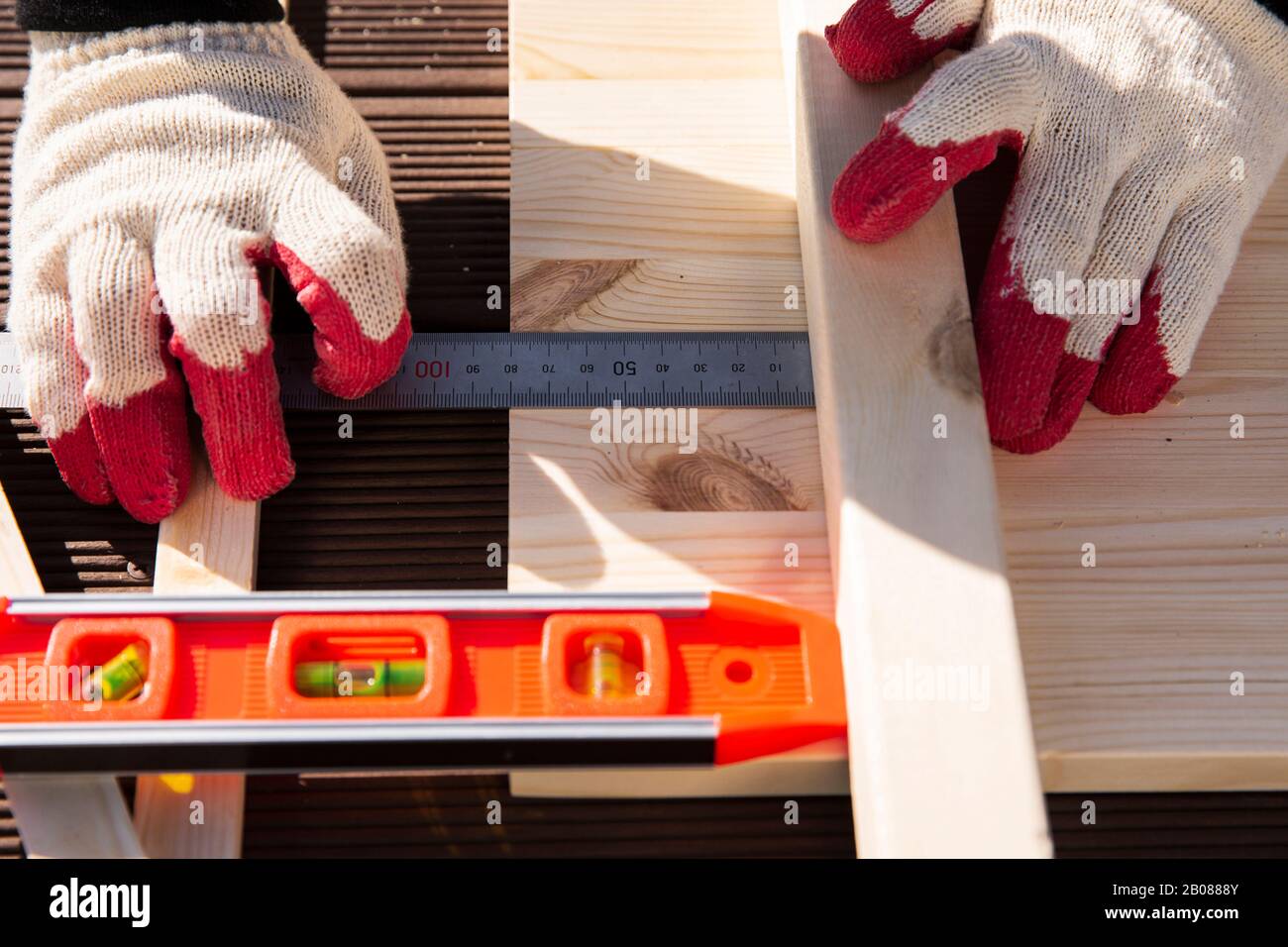 Hand work tools or construction tools top view 064 Stock Photo - Alamy