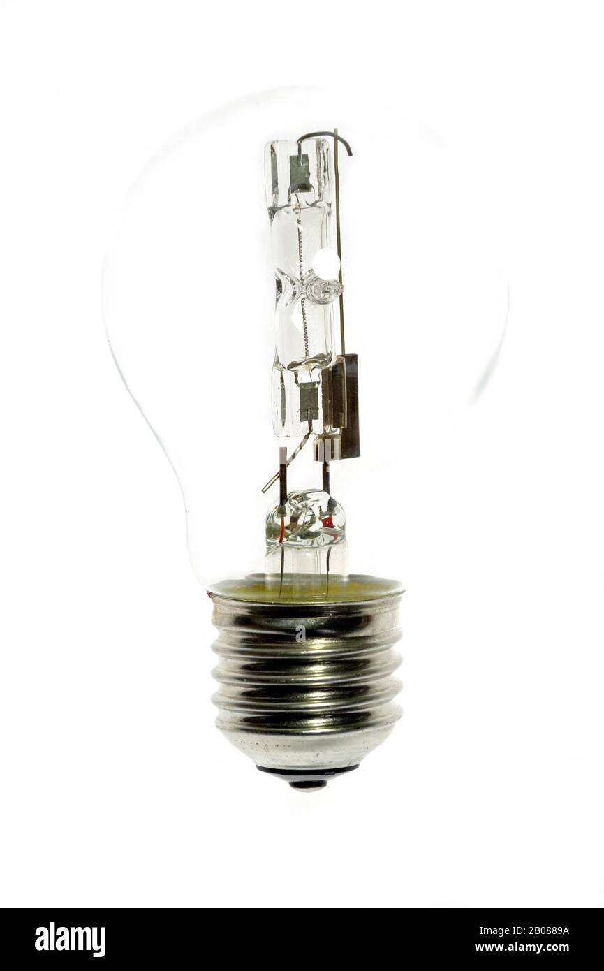 Incandescent lamp / bulb against white background Stock Photo - Alamy