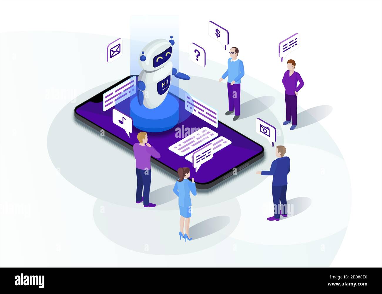 Chatbot graphic hi-res stock photography and images - Alamy