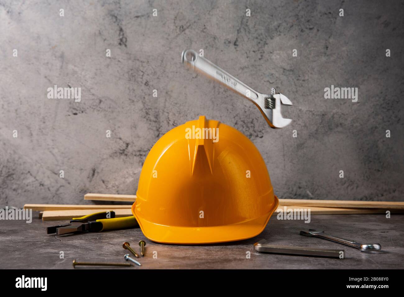 Hand work tools or construction tools top view 038 Stock Photo - Alamy