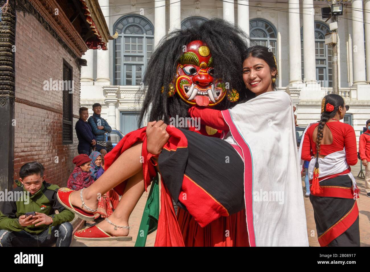 Demon mask nepal hi-res stock photography and images - Alamy