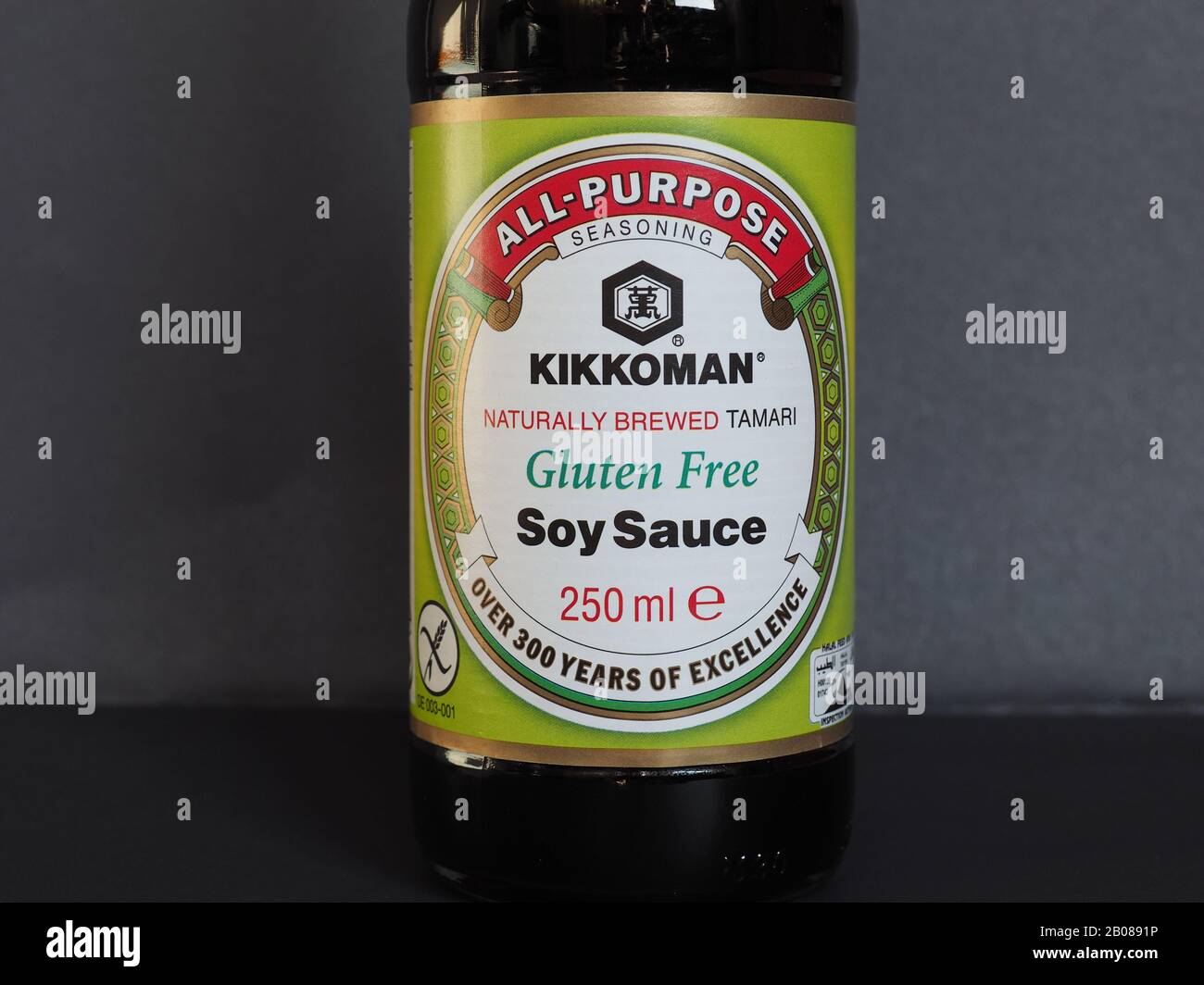 TOKYO, JAPAN - CIRCA JANUARY 2020: Kikkoman naturally brewed tamari ...