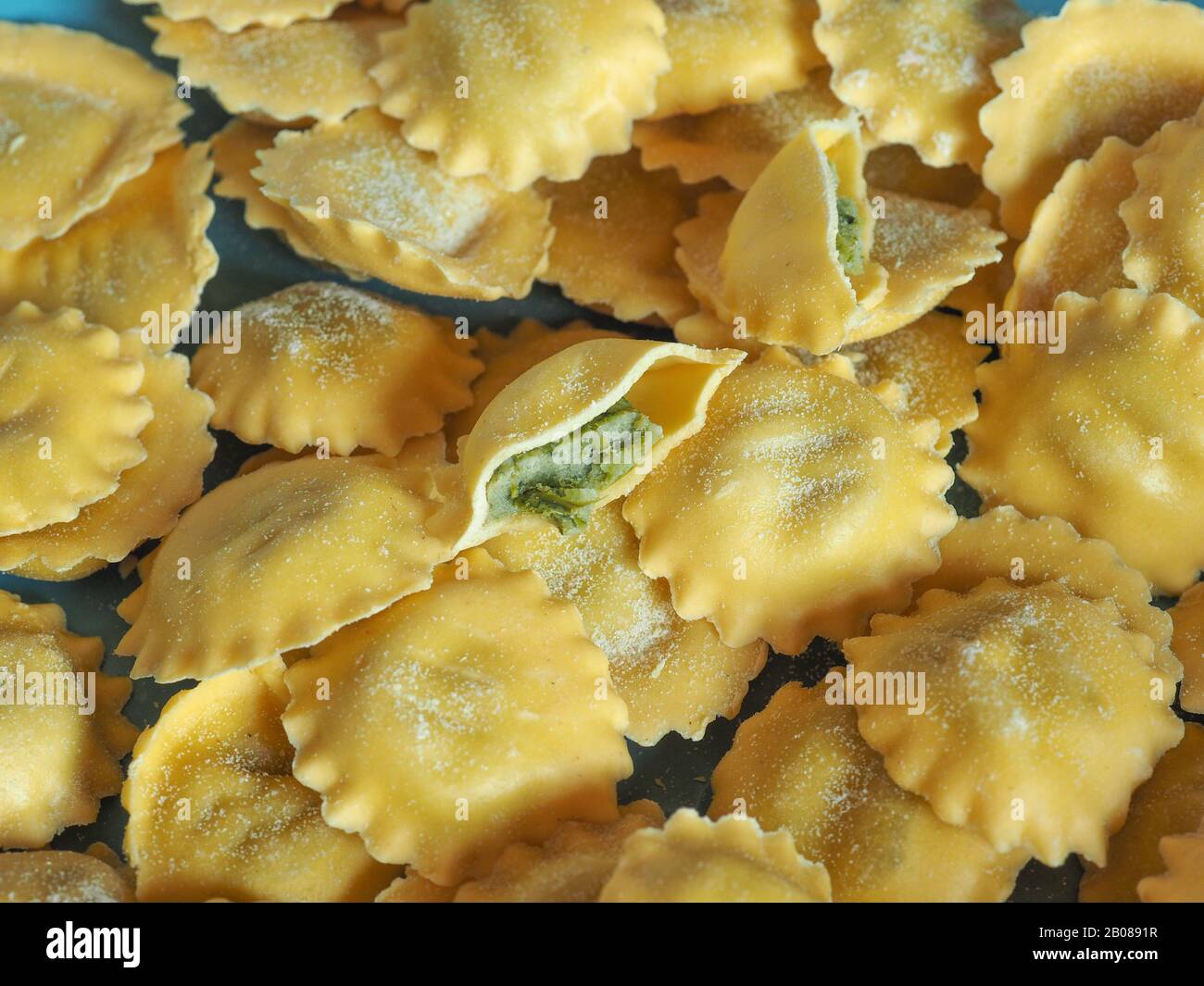 agnolotti traditional Italian pasta food filled with cheese and ...