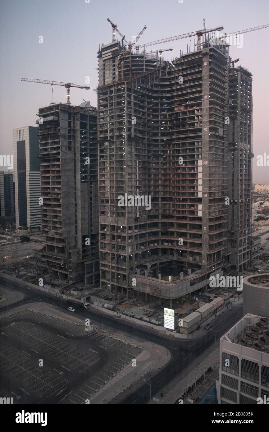 Building construction, Doha, Qatar Stock Photo - Alamy