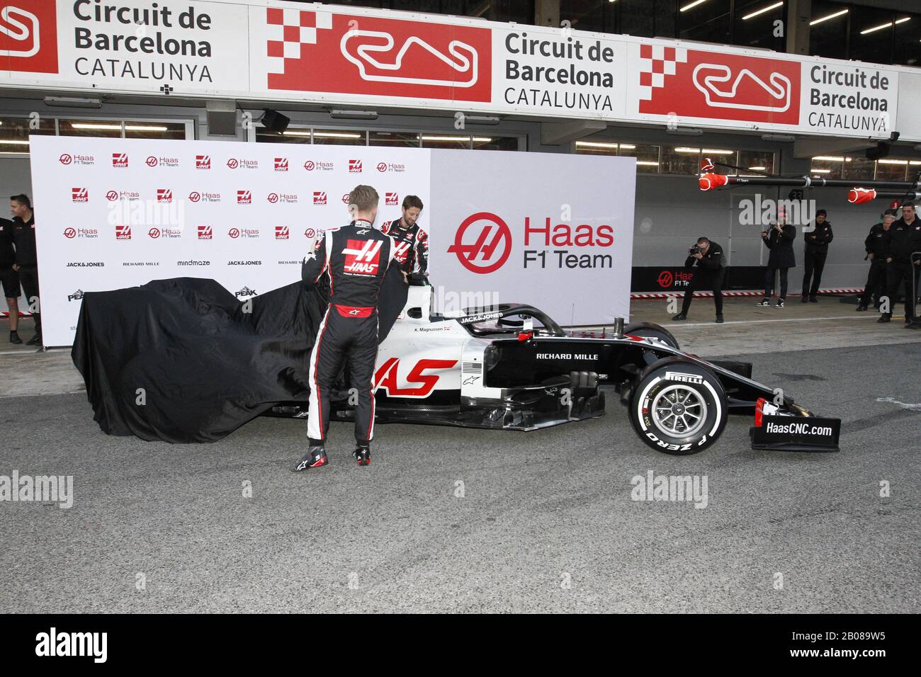 Barcelona, Spain, 19 Feb 2020, haas vf-20 unveil during Pre-season ...