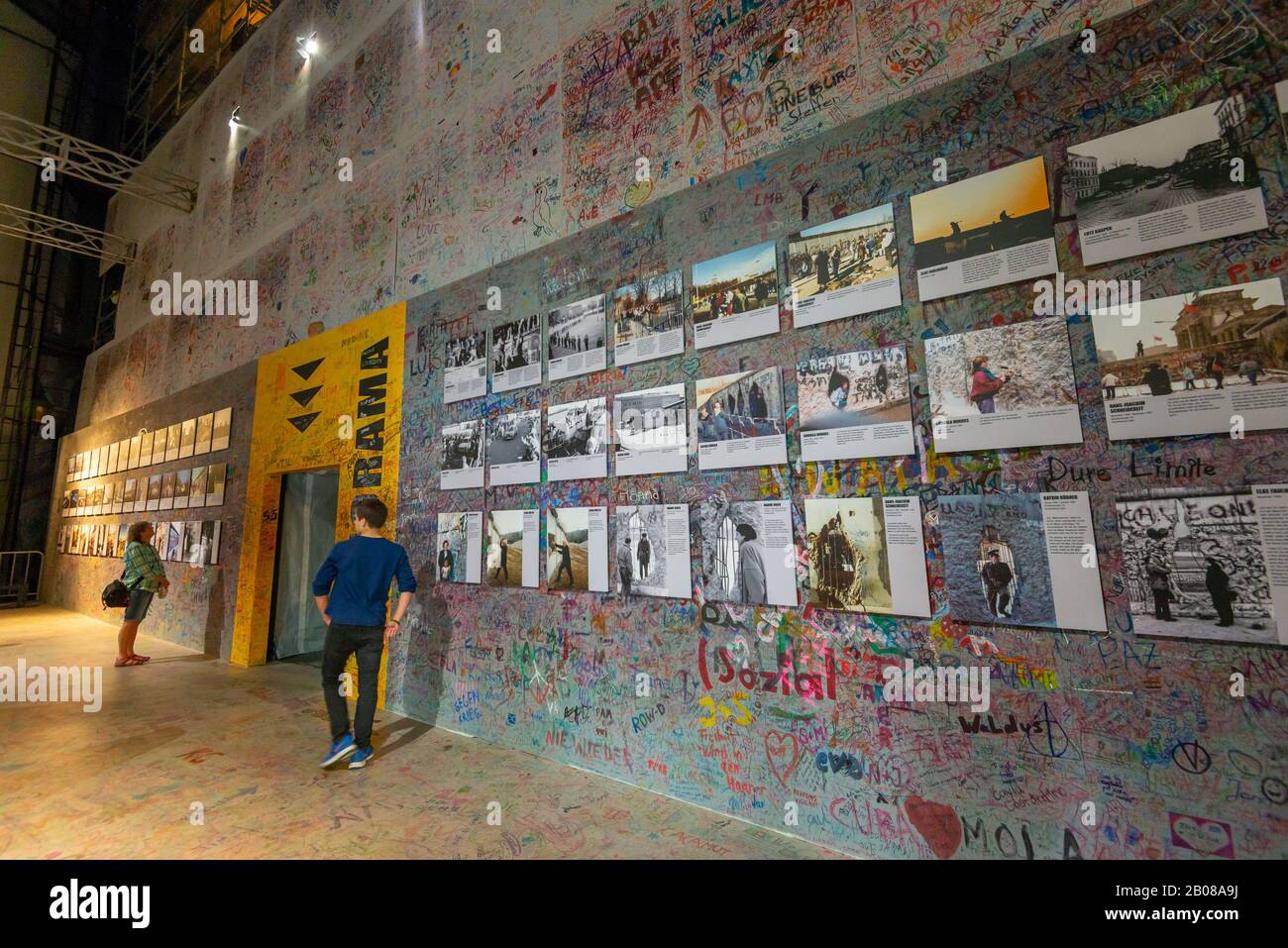 Die Mauer by Asisi, a Panorama exhibtion of Berlin, the divided city by ...