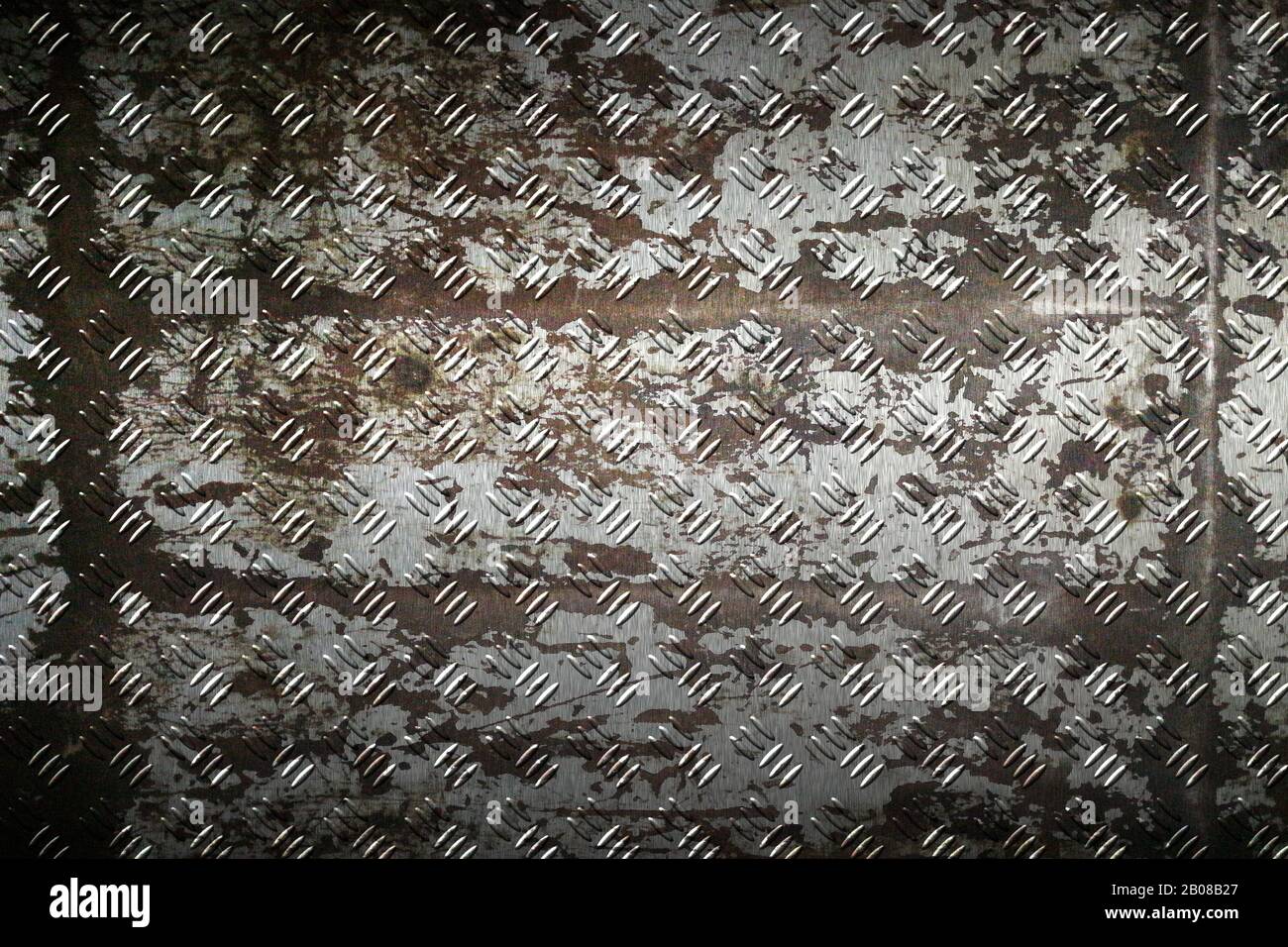 grunge diamond plate. dirty rust metal background and texture. 3d ...