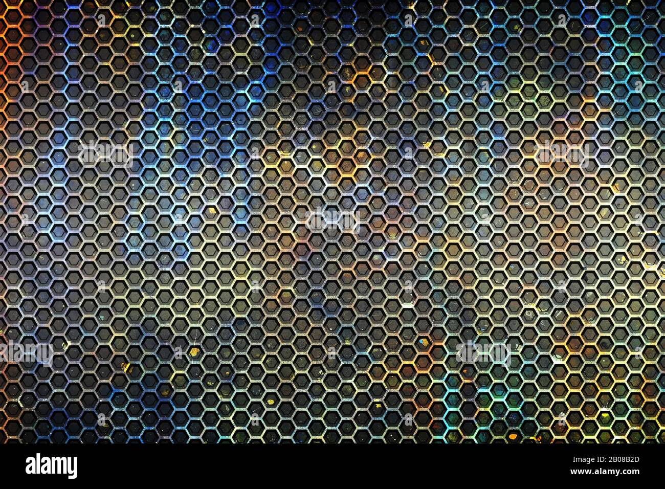 hexagon background with real texture. 3d illustration Stock Photo - Alamy